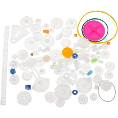 Xizioo 85Pcs Plastic Gear Kit, Gear Belt Pulley Shaft Sleeve Kit ...