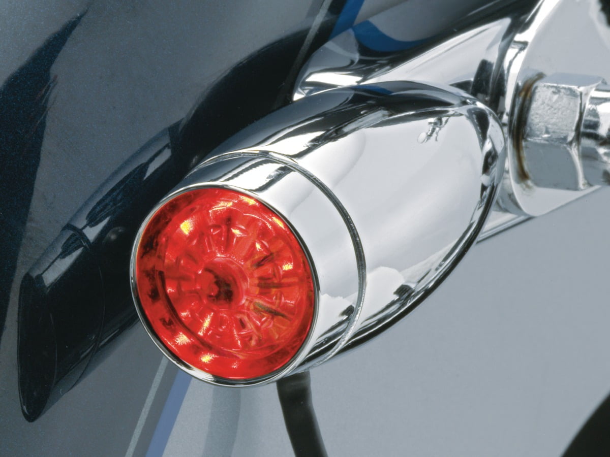 Kuryakyn Super Bright LED Strut Mount Mini Bullets Red 2502 - Walmart.com