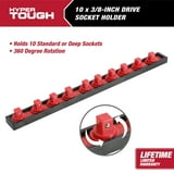 Hyper Tough Aluminum 3/8-inch Socket Organizer Holds 10 Standard or ...