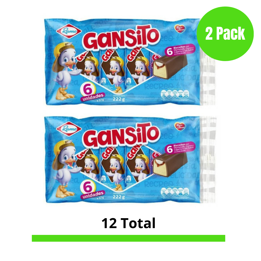 Gansito Snack Cake covered with Chocolate (Pack of 2) and blackberry ...