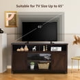 Costway 59'' TV Stand Media Center Console Cabinet w/ Barn Door for TV ...