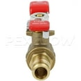 Heavy Duty Brass Full Port T-Handle PEX Ball Valve with 3/4 in ...