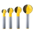Kajove 1pc 8mm Shank Ball Nose Round Carving Bit Router Bit For Wood