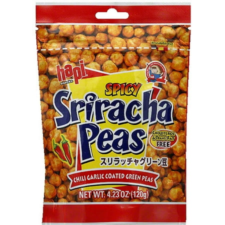 Hapi Snacks Spicy Sriracha Peas, 4.23 oz, (Pack of 12) - Walmart.com