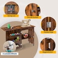 SPECSTAR Folding Sewing Craft Table with Storage Shelves - Walmart.com