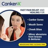 Canker-X Mouth Sore Gel, Fast Pain Relief & Healing for Canker Sores, 0 ...