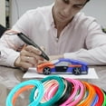 20 Colors 3D Pen PLA Filament Refills, 10 Feet Each Color, Total 200Ft ...