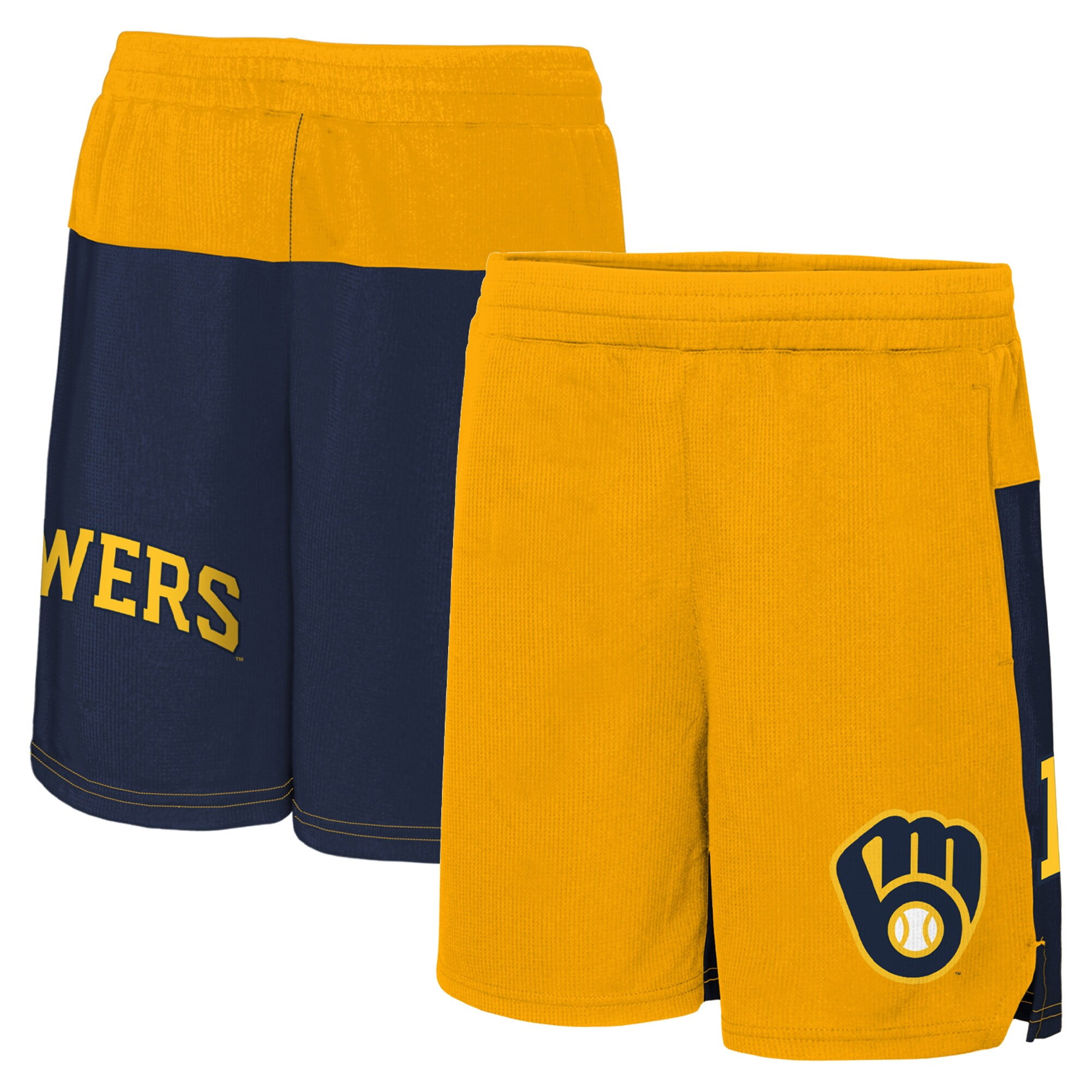 Youth Gold Milwaukee Brewers 7th Inning Stretch Shorts - Walmart.com