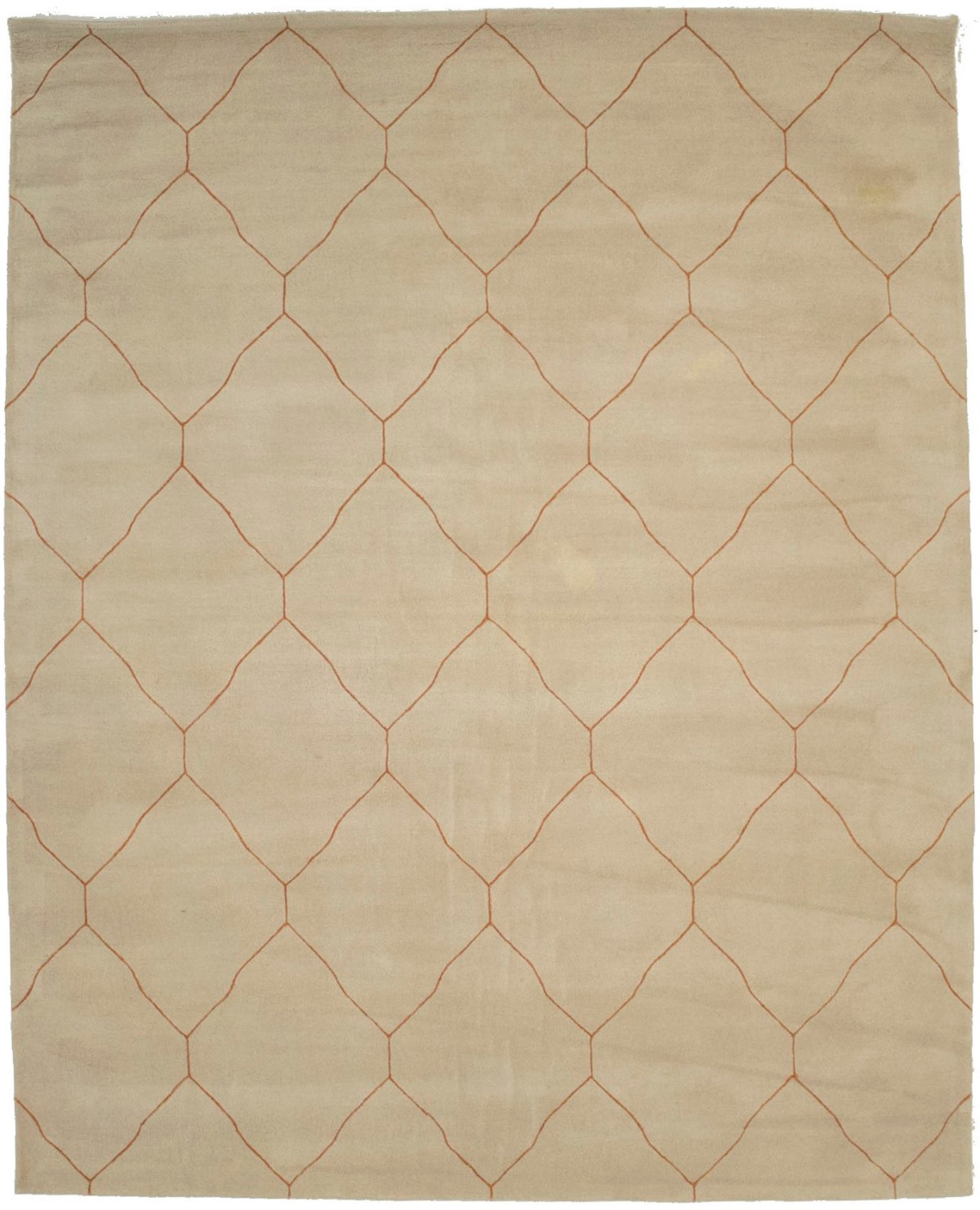 Beige Geometric Modern 8X10 Hand-Tufted Rug - Walmart.com