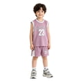 BOOMNY Toddler Boys Basketball Outfits Number 23 Graphic Sleeveless ...