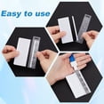 20pc Plastic Credit Card Holders Badge Holders Rectangle Clear 100x22 ...
