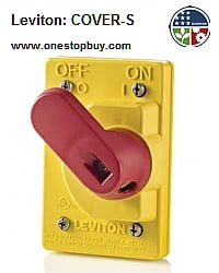 Leviton COVER-S 15A - 40A Toggle Switch Wetguard Box Cover - Yellow ...