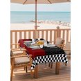 Abstract Rectangle Outdoor Tablecloth with Umbrella Hole Cartoon Style ...