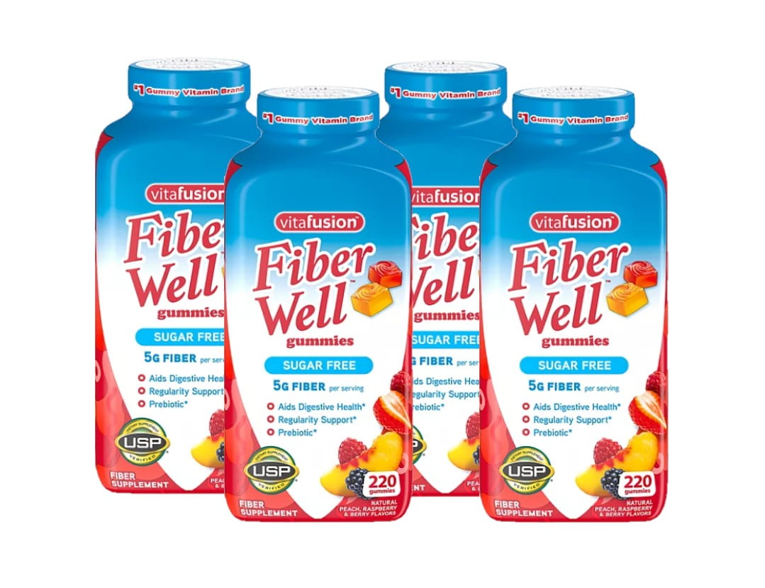 4 Pack | Vitafusion Fiber Well Gummies (220 ct.) - Walmart.com