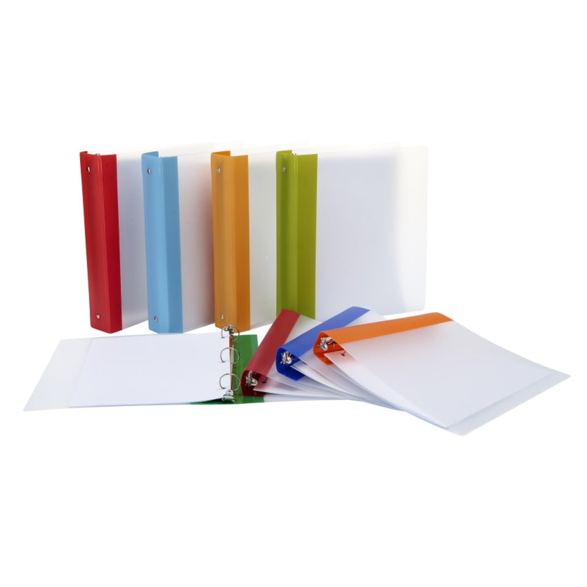 Thicker Poly Clear Binder, 1-Inch, Black Spine (Case of 6) | Walmart Canada