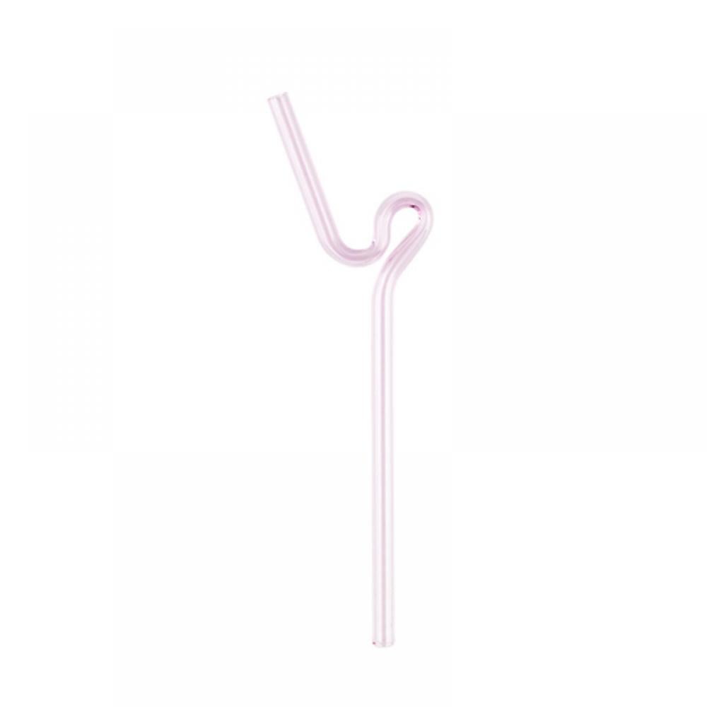 INS Colorful Environmentally Friendly Hot Glass Straw Milk Tea Thick ...