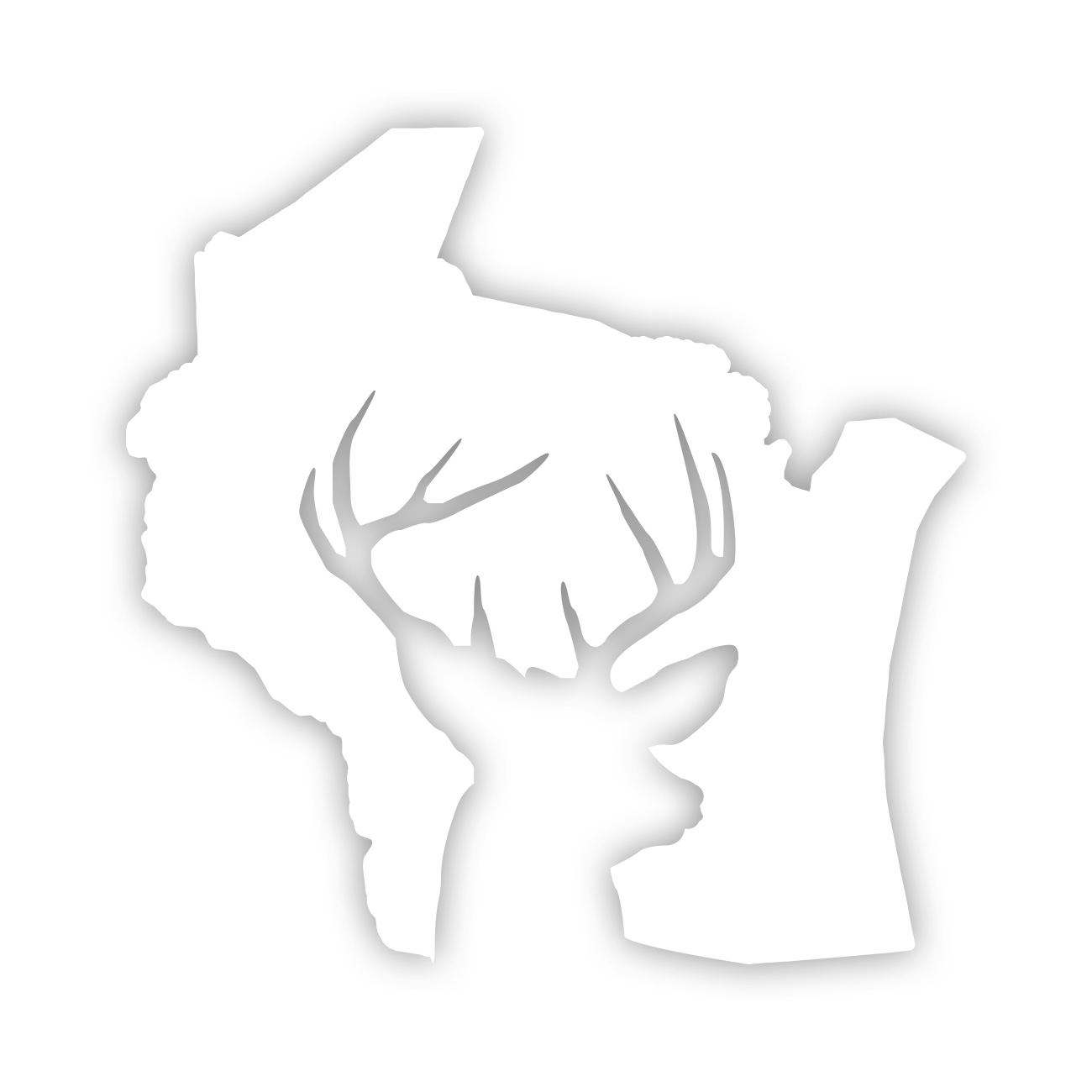 Wisconsin Deer State Sticker Decal Die Cut - Self Adhesive Vinyl ...