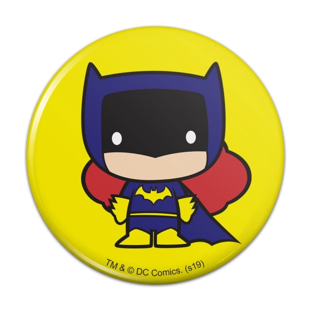 Batman Batgirl Cute Chibi Character Kitchen Refrigerator Locker Button ...