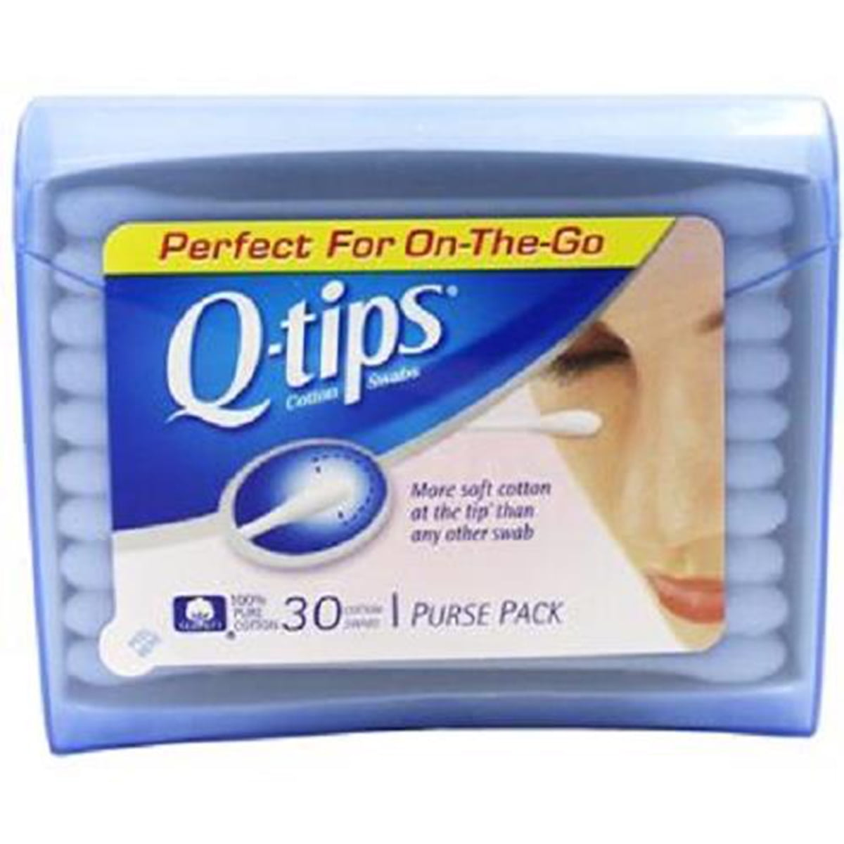Q-tips Cotton Swabs, Purse Pack 30 ct - Walmart.com - Walmart.com