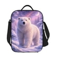Animal Lover Polar Bear Lunch Bag Insulated Thermal Lunch Box with ...