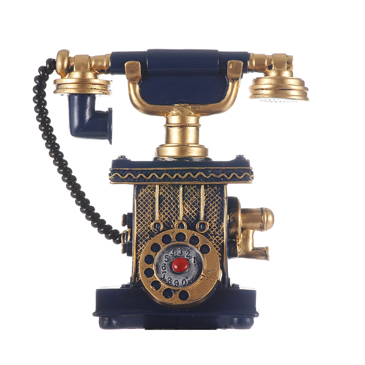 Vintage Rotary Telephone Statue Antique Shabby Old Phone Figurine Home ...