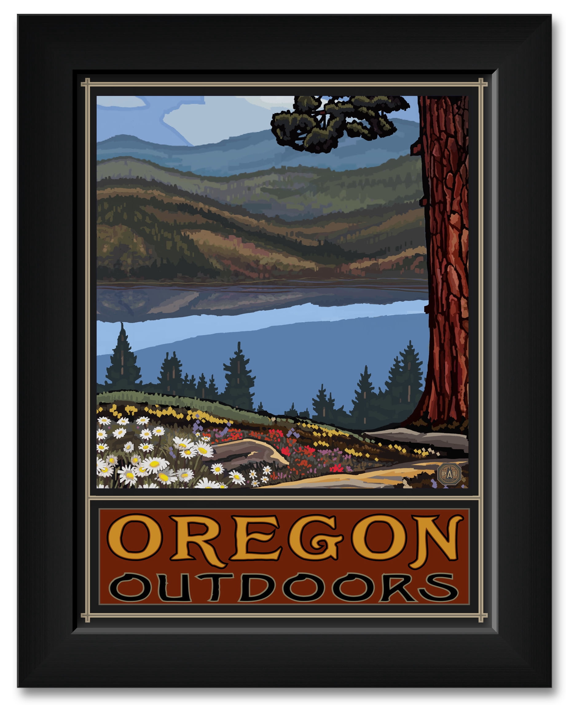 Home Décor Oregon Giclee Art Print Poster from Original Travel Artwork ...