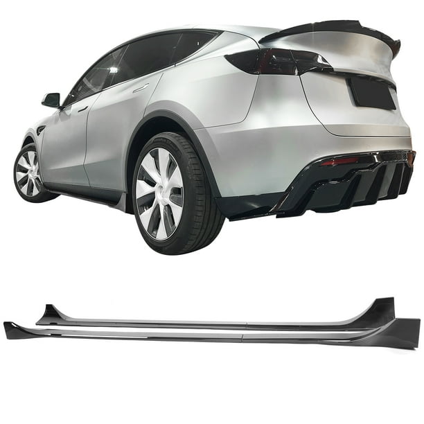 Ikon Motorsports Side Skirts Compatible With 2020-2023 Tesla Model Y ...