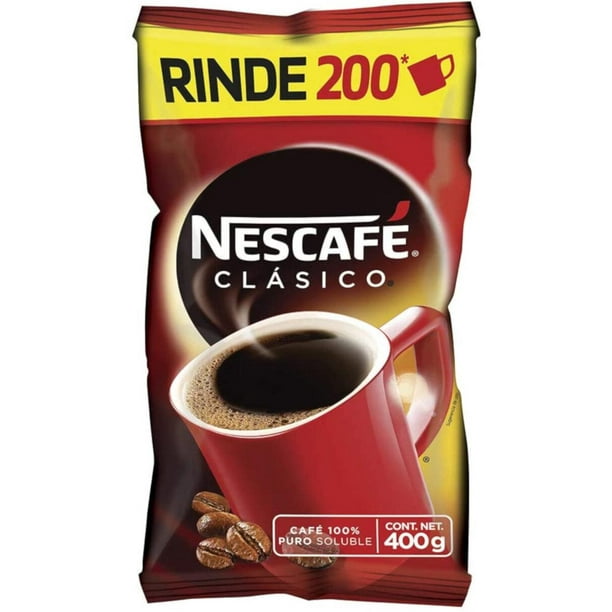 Pack de 5 Café Nescafe Clasico Sobre 400 gr Nescafe sobre | Walmart en ...