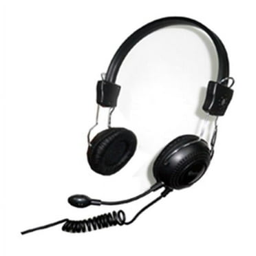 VEC SP-VC-5 3.5mm Spectra Deluxe Twin Speaker Headsets with Volume ...