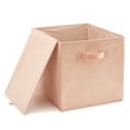Ezoware 4 Foldable Fabric Bins Cloth Organizer Collapsible Cube For