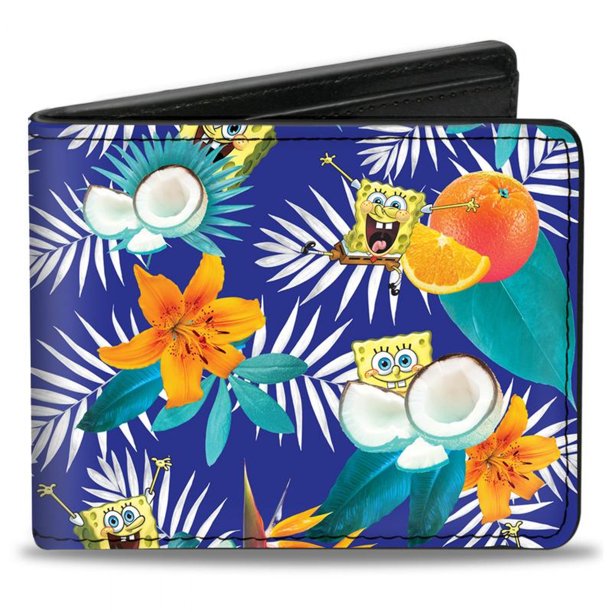 SpongeBob SquarePants Tropical Orange and Coconut Collage Bi-Fold ...
