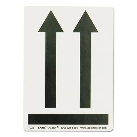 Labelmaster L22 Black Arrows Up Air Label, 3 1/4" x 4 1/2" (Pack of 500 ...