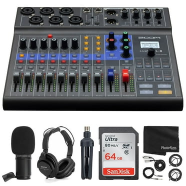 Zoom LiveTrak L-12 Digital Mixer & Multitrack Recorder, for Music ...