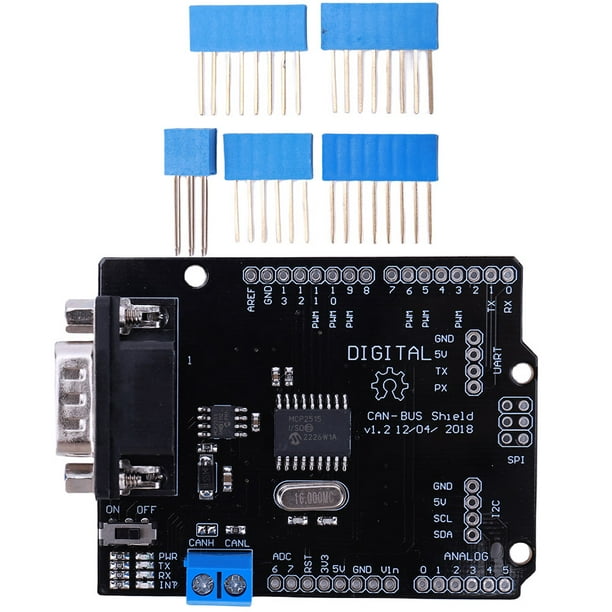 MCP2515 CAN BUS Shield DC 5-12V CAN BUS Shield Controlador conveniente para Arduino | Walmart en ...