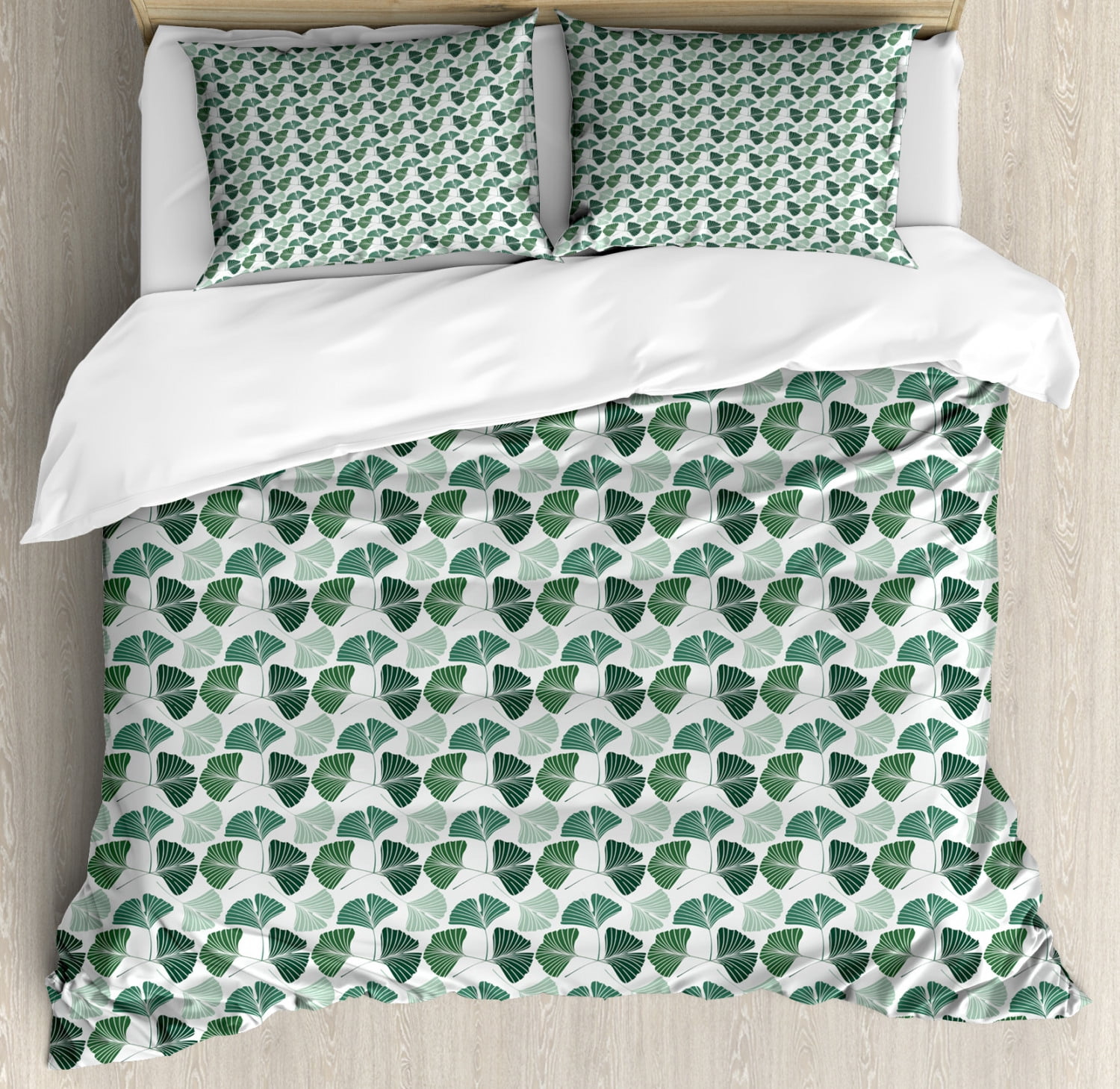Gingko Duvet Cover Set King Size, Mother Nature Ginkgo Biloba Tree ...