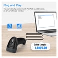 Wired 1D QR 2D Barcode Scanner Handheld Extra Long USB Wired Bar Codes ...