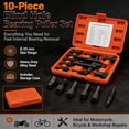 10Pcs Heavy Duty Blind Hole Bearing Puller Tool Set,8-25mm Motorcycle ...