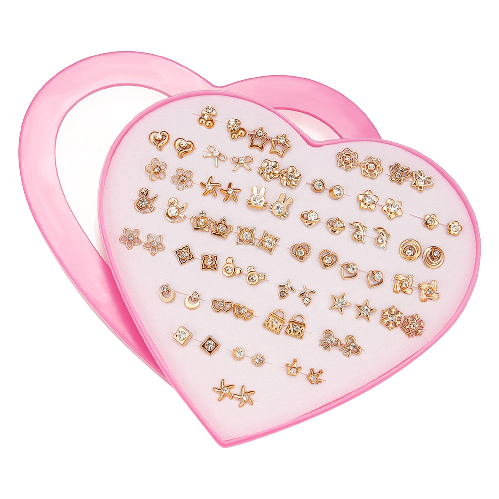 Click here for Ltdhehe 36 Pairs/ Color Cartoon Stud Earrings Set... prices