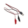 SDFGTstore Red And Black 55cm Wire Alligator Test Clips Clamp To USB ...