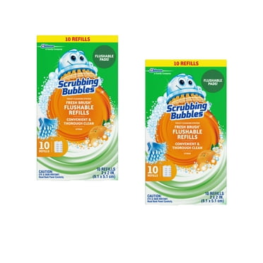 Scrubbing Bubbles Fresh Brush Toilet Bowl Cleaning System Starter Kit ...