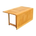 9-Piece Teak Dining Set: 60" Butterfly Folding Table + 8 Arbor Stacking ...