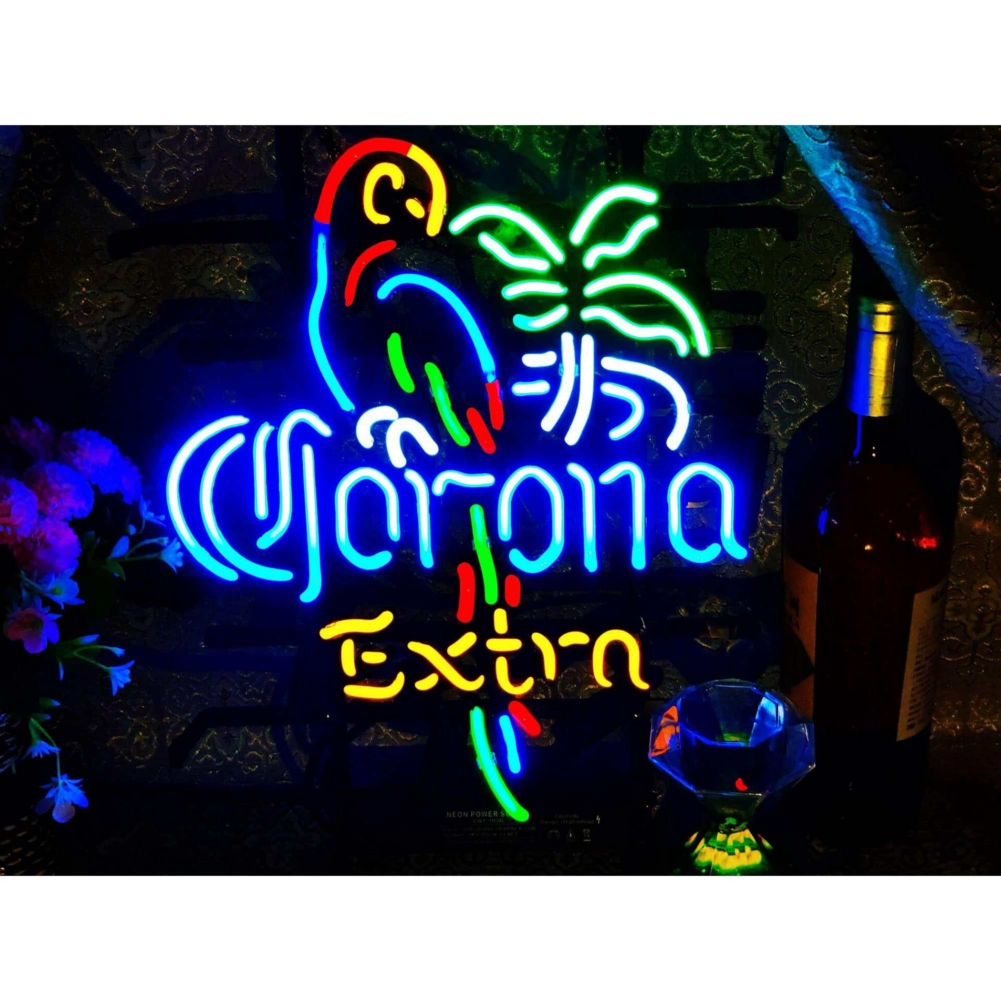Click here for Danbai Neon Parrot Metal Frame Neon Sign 17X13 Rea... prices
