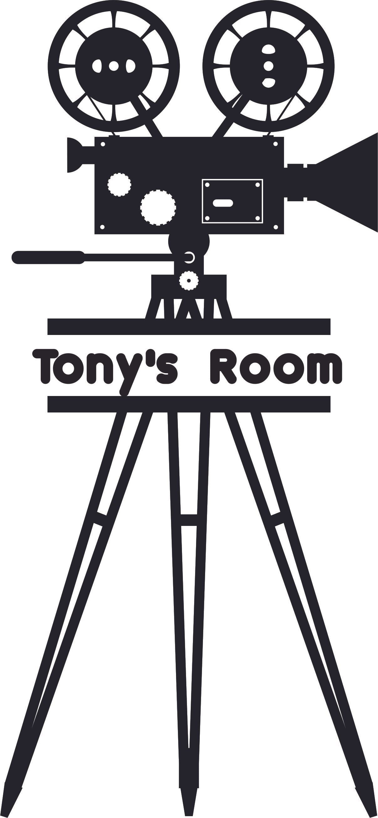 Film Camera Cameraman Director Movie Customized Wall Decal - Custom ...