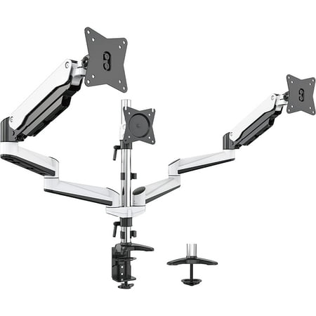 S Fully Adjustable Triple Gas Spring LCD Monitor Mount Stand with Swing ...