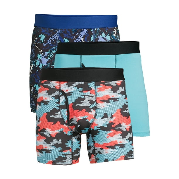 No Boundaries Men's Tag-Free Printed Stretch Boxer Briefs, 3-Pack ... No Boundaries Men's Tag-Free Printed Stretch Boxer Briefs, 3-Pack ...