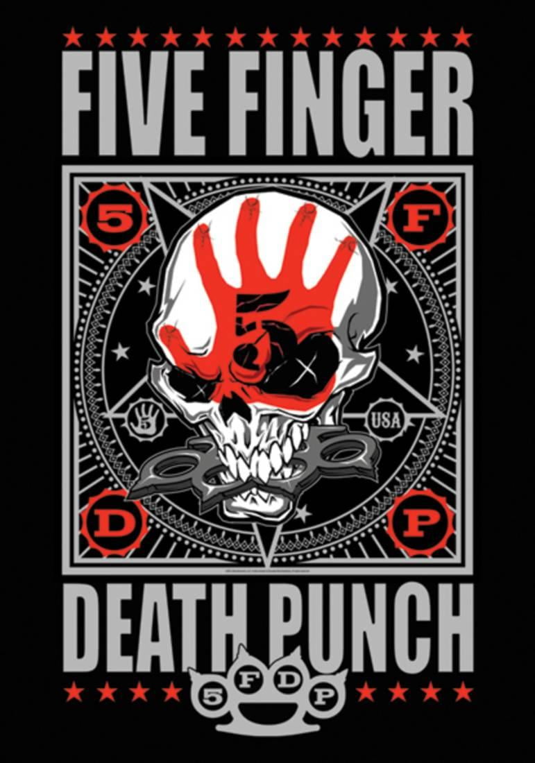 5 Finger Death Punch - Punchagram Fabric Poster - 30x40 - Walmart.com