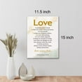 Aaroca Inspirational Bible Verse Print 1 Corinthians 13:4-8 Love is ...