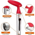 Apple Core Remover, Durable Stainless Steel Fruit Corer with Ergonomic ...