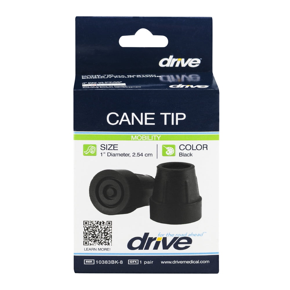 Drive Cane Tip, Black - Walmart.com - Walmart.com