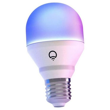 Merkury Smart Color Bulb, 9W (60Watt Eqv), A19/E26, RGBW Dimmable Smart ...
